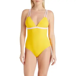 VALIMARE Aruba Double Strap One-piece Swimsuit - Yellow