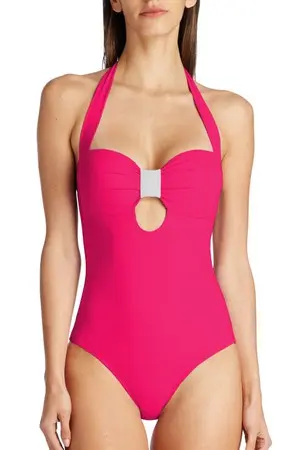 VALIMARE Sicily Bow-style One-piece Swimsuit - Fuscia