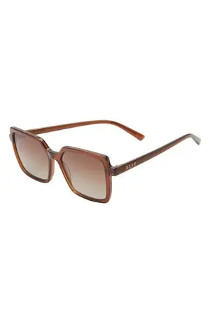 DIFF Eyewear Esme Square Sunglasses - Brown Gradient