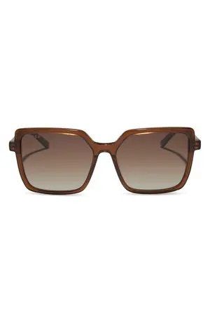 DIFF Eyewear Esme Square Sunglasses - Brown Gradient