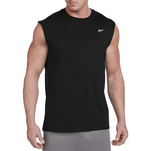 REEBOK Performance Jersey Tech Muscle Tee - Black