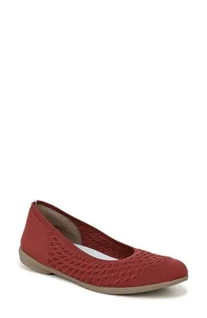 LIFESTRIDE Bzees Khloe Knit Ballet Flat - Red
