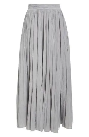 TOTEME Semisheer Plissé Maxi Skirt