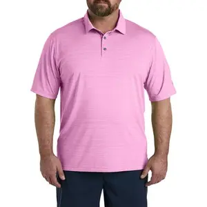 REEBOK Big & Tall Performance Space-dyed Polo Shirt Jasmine Pink