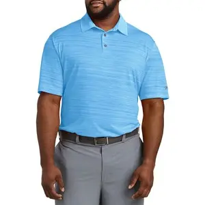 REEBOK Big & Tall Performance Space-dyed Polo Shirt Kinetic Blue