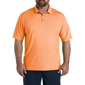 REEBOK Big & Tall Performance Space-dyed Polo Shirt Papaya