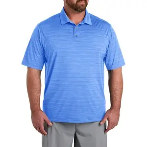 REEBOK Big & Tall Performance Space-dyed Polo Shirt Peri Blue
