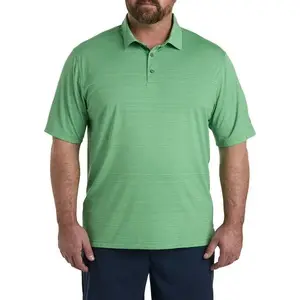 REEBOK Big & Tall Performance Space-dyed Polo Shirt Sport Green