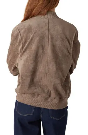Blanknyc Faux Suede Bomber Jacket