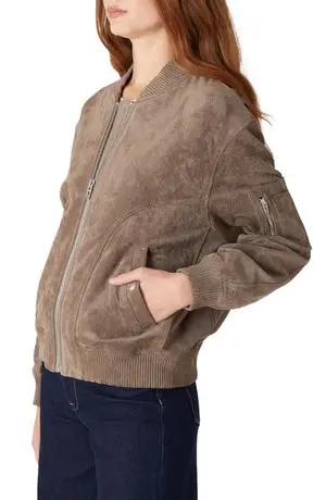 Blanknyc Faux Suede Bomber Jacket