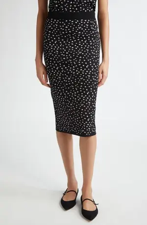Max Mara Opunzia Jacquard Midi Skirt