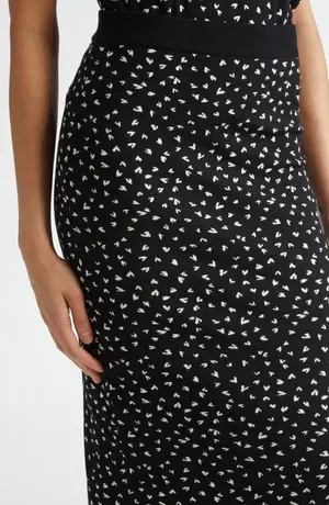 Max Mara Opunzia Jacquard Midi Skirt