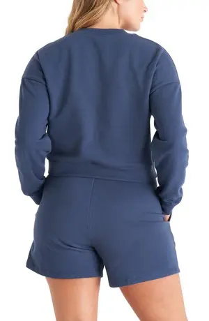 THE STANDARD STITCH Crop Sweatshirt - Midnight
