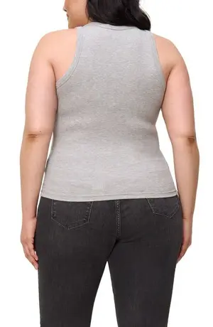 THE STANDARD STITCH Rib Tank - Heather Grey