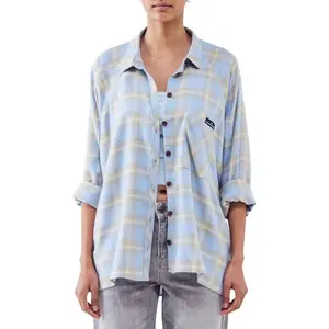 BDG URBAN OUTFITTERS Brendon Plaid Button-up Shirt - Blue