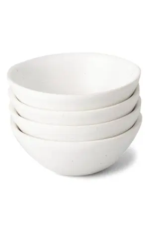 FABLE The Little Set Of 4 Bowls - Speckled White