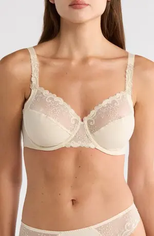 Simone Perele Delice' Embroidered Underwire Bra - Topaz Beige