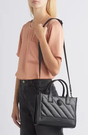 Kurt Geiger Small Soho Quilted Leather Tote