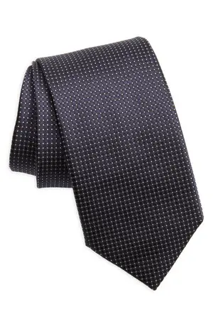 Canali Neat Microdot Silk Tie