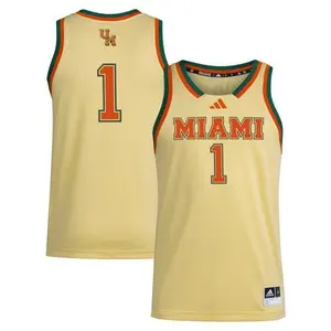 Adidas 1 Miami Hurricanes Swingman Jersey - Yellow