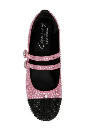 CIRCUS NY BY SAM EDELMAN Circus Ny Zoey Cap Toe Mary Jane Flat - Pink Confetti/ Black