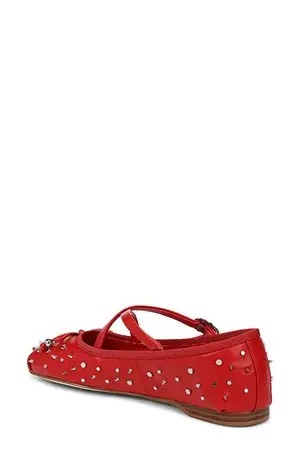CIRCUS NY BY SAM EDELMAN Zuri Studded Mary Jane Flat - Red