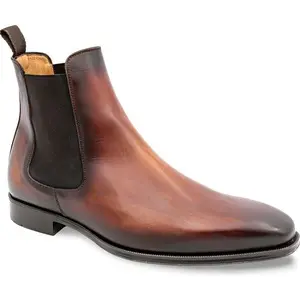 Mezlan Cervantes Plain Toe Chelsea Boot - Cognacrust