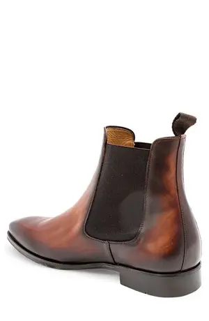 Mezlan Cervantes Plain Toe Chelsea Boot - Cognacrust