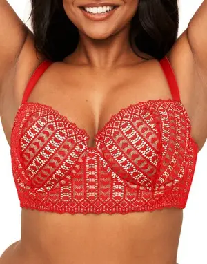 ADORE ME Nymphadora Contour Balconette Bra Dark Red