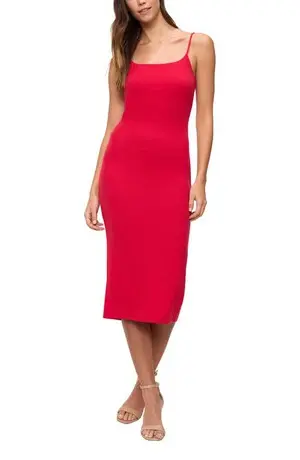 THE STANDARD STITCH Spaghetti Strap Midi Dress - Red