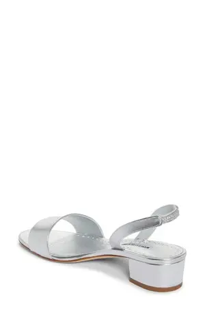 Manolo Blahnik Patopia Slingback Sandal - Silver