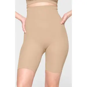 SKIMS Seamless Sculpt High Waist Shorts Clay