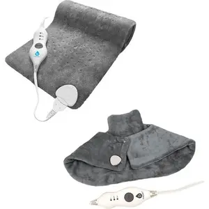 PURSONIC Total Comfort Package Neck & Shoulder Warmer + Electric Heat Pad - Multicolor