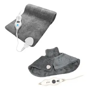 PURSONIC Total Comfort Package Neck & Shoulder Warmer + Electric Heat Pad - Multicolor