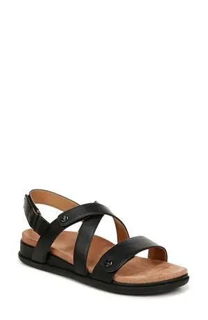 Vionic Slingback Sandal - Black Leather