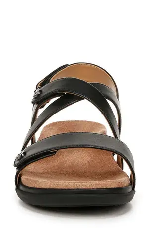Vionic Slingback Sandal - Black Leather