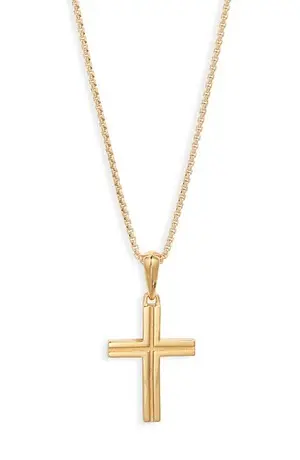 MIRANDA FRYE Cross Pendant Necklace - Gold