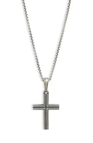 MIRANDA FRYE Cross Pendant Necklace - Silver