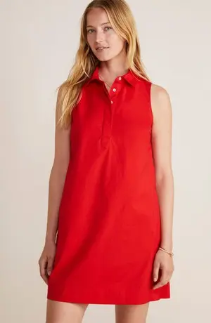Vineyard Vines Sleeveless Cotton Poplin Minidress