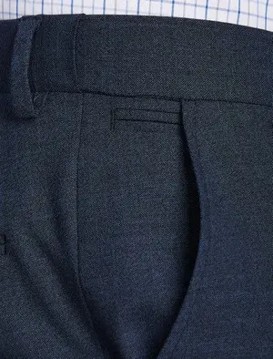 SYNRGY BY DXL Performance Mélange Flat-front Suit Pants