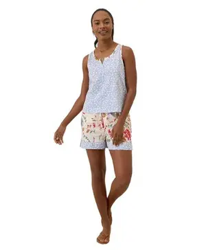 PACT Organic Staycation Sleep Tank - Dayspring