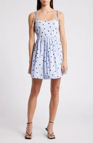 English Factory Polka Dot Mini Dress