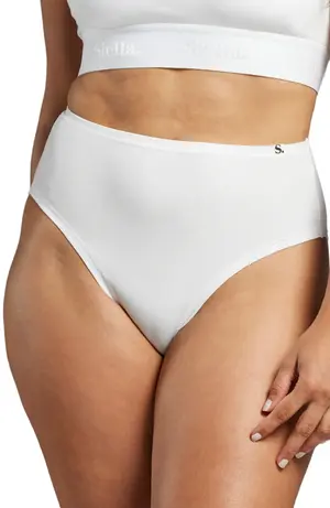 SIELLA Organic Cotton High Waist Brief - White