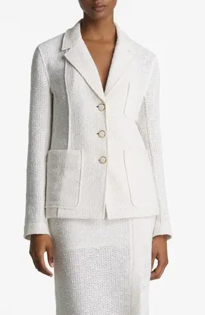 ST. JOHN St. John Collection Open Stitch Blazer