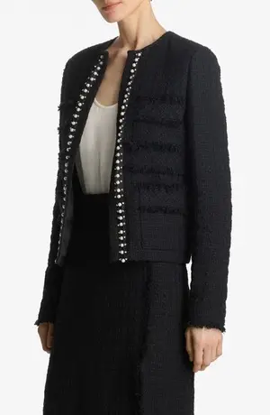 St. John Embellished Tweed Jacket