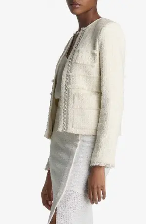 St. John Embellished Tweed Jacket
