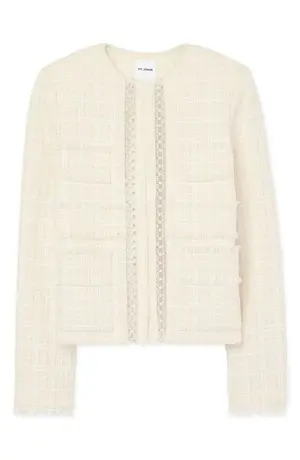 St. John Embellished Tweed Jacket