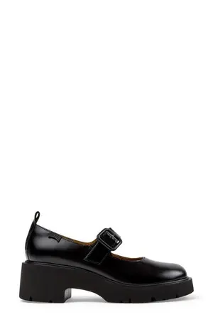 Camper Milah Leather Mary Jane - Black