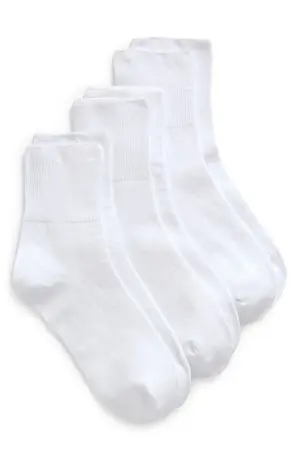 Hue Hue 3-Pack Bobby Socks White Pack