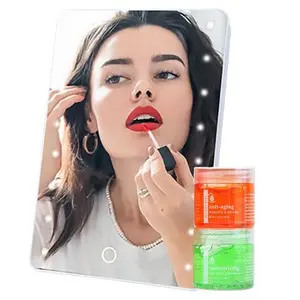 PURSONIC Touchscreen Led Vanity Mirror And Luxurious Gel & Mud Face Mask Set - Multicolor